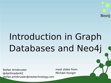 pdf introduction in graph databases and neo4j · graphs are the