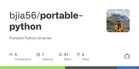 github bjia56 portable python portable python binaries