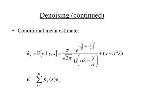 Ppt Wavelet Based Denoising Using Hidden Markov Models Powerpoint