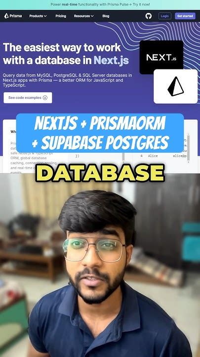 Nextjs Prismaorm Supabase Postgres Seamless Integrationcoding