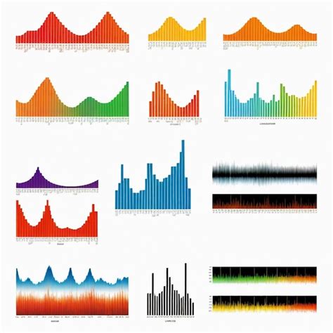 A Collection Of Colorful And Colorful Designs Including A Rainbow Colored Diagram Premium AI