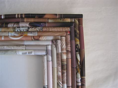 Paper Anniversary Gift Picture Frame Upcycled Hand Rolled Etsy