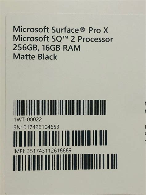 Surface Pro X Sq2 Processor With Lte Full Box Set Computers And Tech