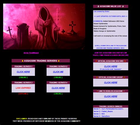 Roblox Assassin Value List 2025 Officially Henry Sanderson