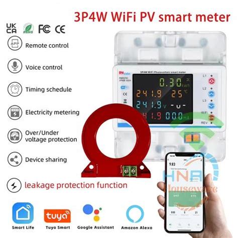 Jual Watt Meter 3 Phase 100a Tuya Wifi Smart Bi Directional Energy Power Kwh Meter Leakage Over