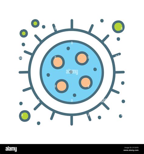 Cell With Nucleus Illustration Of A Cell With Nucleus And Organelles