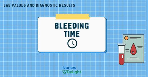 Bleeding Time Nurses Delight Comprehensive Nursing Education Resources