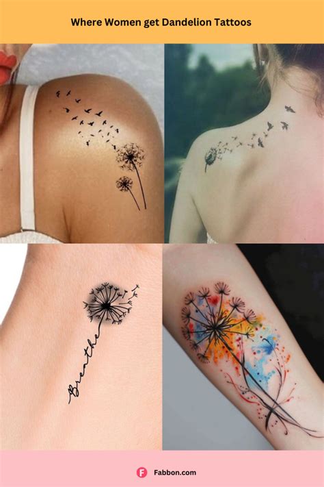 Dandelion Tattoo Exact Meaning And Symbolism Fabbon