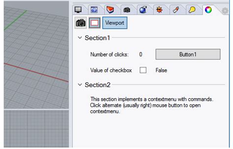 rhino6 c viewport properties page sample project developer mcneel