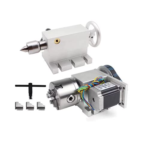 Buy CNC Rotary Axis Th Axis With Jaw Chuck CNCTOPBAOS K Mm Hollow Shaft Dividing Head