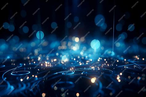 premium photo abstract neural network visualization created with generative ai technology