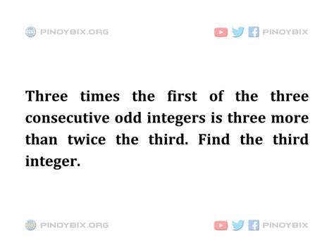 Solution Find The Third Integer