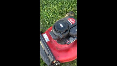 Lawn Mower running rough - YouTube