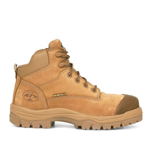 Oliver 45 650z Stone 130mm Zip Side Composite Safety Boots Stone Coalface