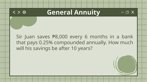 Unit2 Lesson3 Simple Annuitygeneral Math Pptx