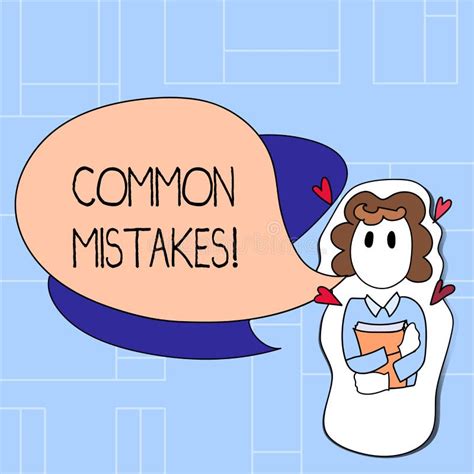 Handwriting Text Common Mistakes Concept Meaning Lot Of Showing Do