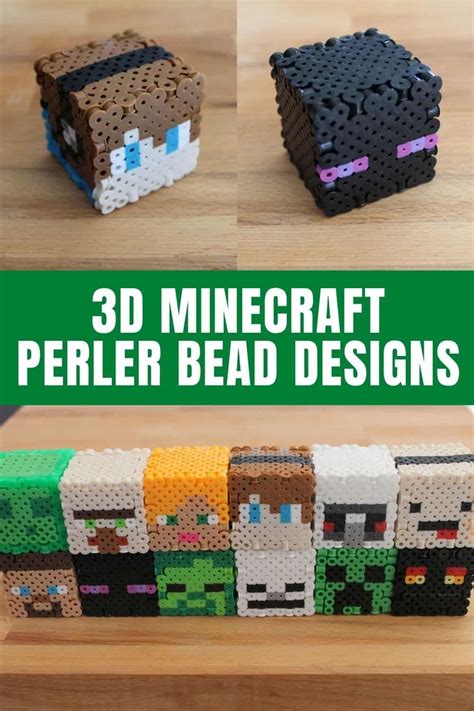 3d Minecraft Perler Bead Patterns Homemade Heather Artofit