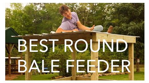 DIY Round Bale Hay Feeder - YouTube