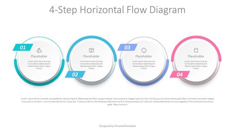 Step Horizontal Process Flow Diagram Free Presentation Template For Google Slides And
