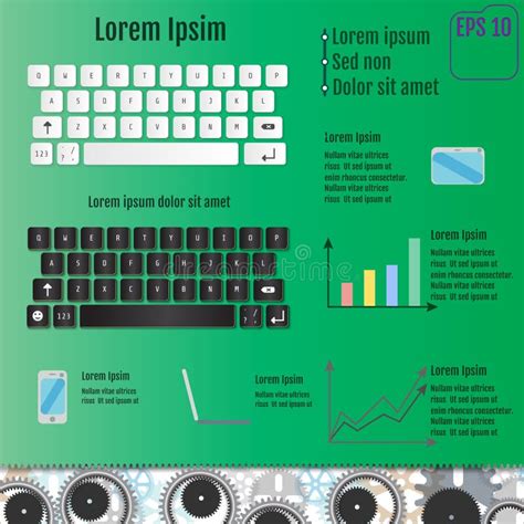 Keyboard Infographic Concept Vector Stock Illustration Illustration Of Diagram Infographic