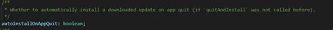 autoupdater autoinstallonappquit false doesn t update the app after