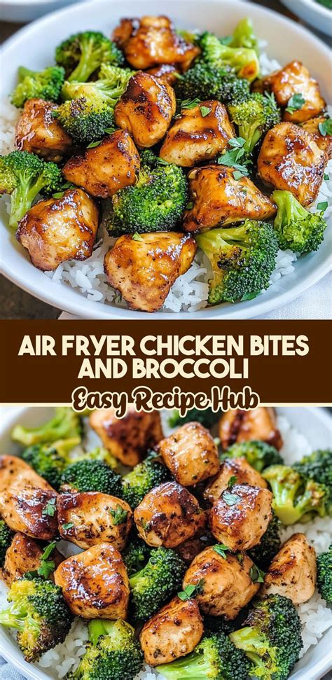 Air Fryer Chicken Bites And Broccoli Recipe Air Fryer Recipes