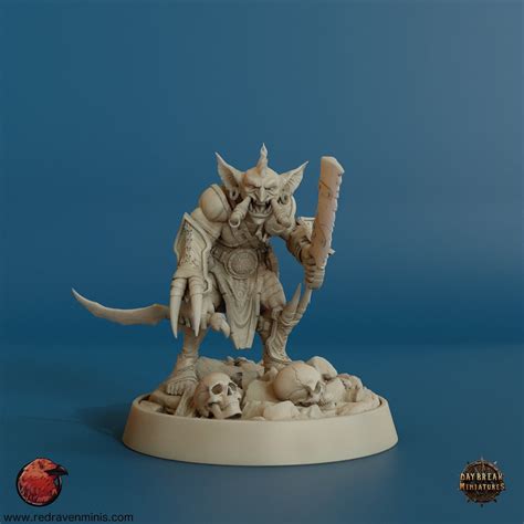 Gajnar Grasha Tusked Marauders Of Gauntwoood Daybreak Miniatures 3d