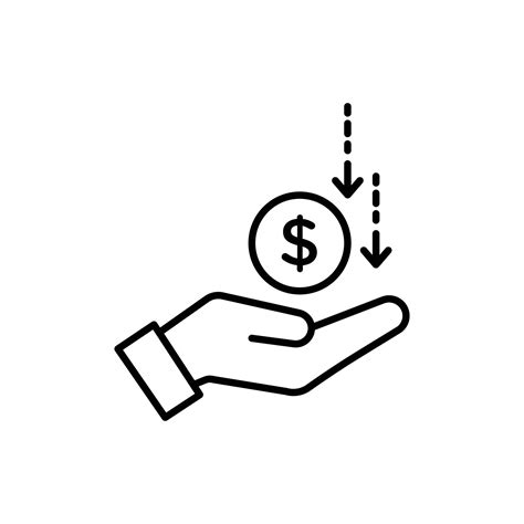 Borrower Icon Set Borrow Money Finance Currency Symbol In A Black