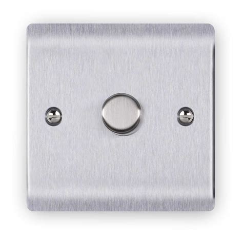 1 Gang 100w Gu10 Led Dimmer Matt Chrome Sgd Lighting Irelands 1