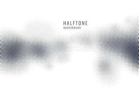 Monochrome Printing Raster Abstract Vector Halftone Background Black And White Texture Of Dots