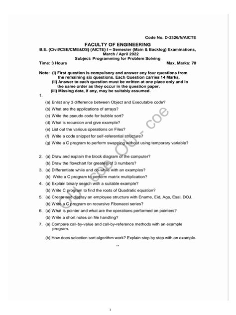 Pps Civil Cse Pyqs Pdf