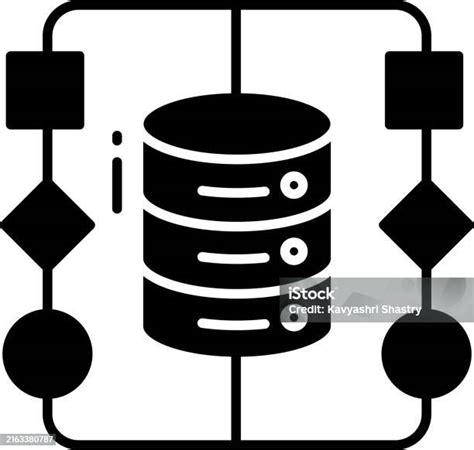 데이터베이스 알고리즘 솔리드 글리프 벡터 일러스트 레이 션 0명에 대한 스톡 벡터 아트 및 기타 이미지 0명 개념 개념과 주제 Istock