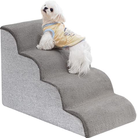 Uross Dog Stairs for Small Dogs- Dog Steps Stairs Ramps for High Bed ...
