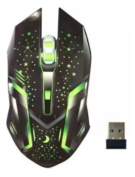 Mouse Gamer Weibo Wb 911 Retroiluminado 3200dpi Inalambrico Color Negro Luegopago