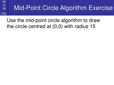 Ppt Bresenham Circle Drawing Algorithm Powerpoint Presentation Free Download Id 5230918