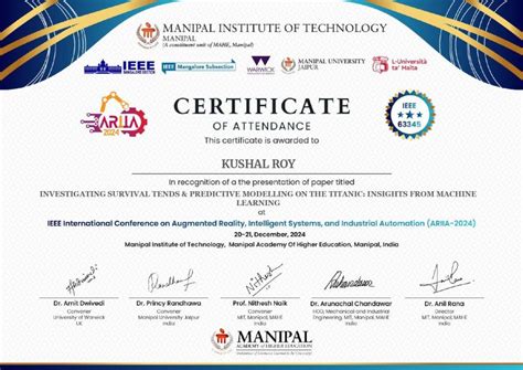 ai machinelearning datascience predictivemodeling ieee research… kushal roy