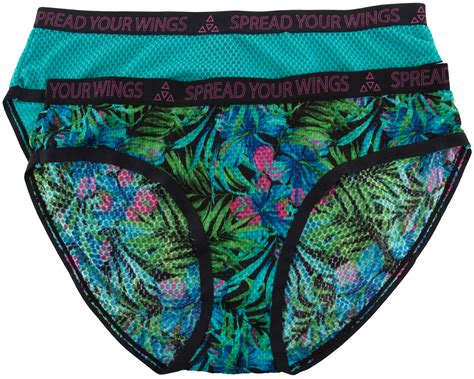 Balanced Tech Women S Printed Micro Mesh Bikini Panty Pack Walmart Com
