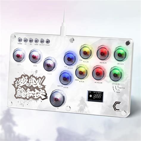 Arcade Stick Fighting Game Controller 16keys All Button Gamerfinger With Custom Rgb