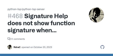Signature Help Does Not Show Function Signature When Docstring Is