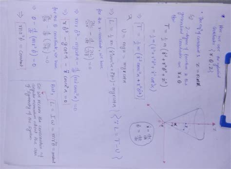 3 a particle of mass m is constrained to move on the inside surface of