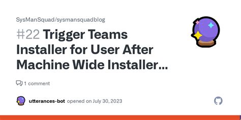 Trigger Teams Installer For User After Machine Wide Installer