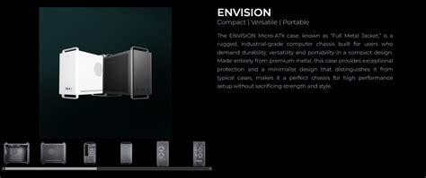 Slevcase Envision Micro Atx Case Black White Compact Pc Gaming Casing Shopee Malaysia