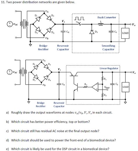 Solved Two Power Distribution Networks Are Given Belowa