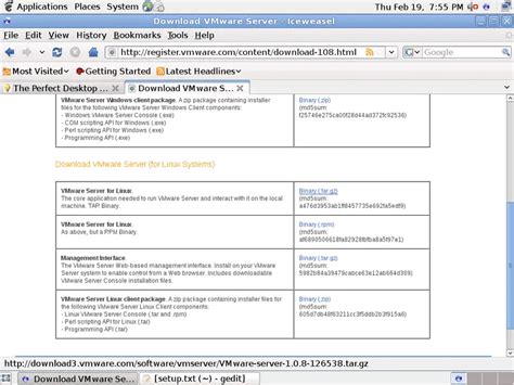 How To Install VMware Server 1 0 X On A Debian Lenny Desktop