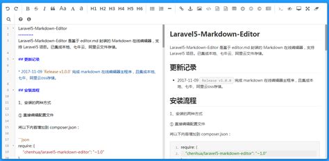 史上最好用的 Laravel 5 框架 Markdown 编辑器 Laravel China 社区
