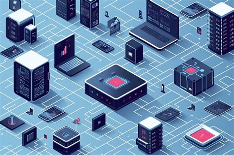 Premium Photo Concept Of Data Network Management Vector Isometric Map With Business Networking