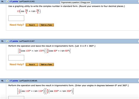 solved use a graphing utility to write the complex number in
