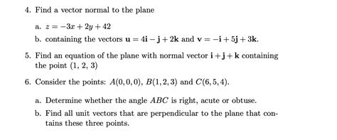 solved 1 find a a unit vector that is parallel to 1 −2 3