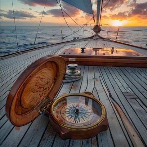 Free Sailing Compass Sunset Image Sailing Compass Sunset Download