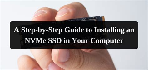 A Step By Step Guide To Installing An NVMe SSD In Your Computer Dataleach